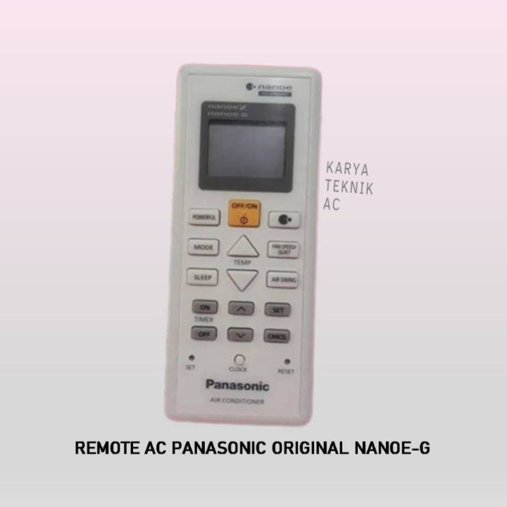 REMOTE AC PANASONIC ORIGINAL NANOE-G | Lazada Indonesia