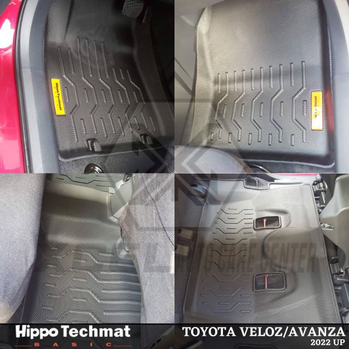 TOYOTA AVANZA 2022-2024/ VELOZ HIPPO TECHMAT BASIC DEEP DISH CAR MATS ...