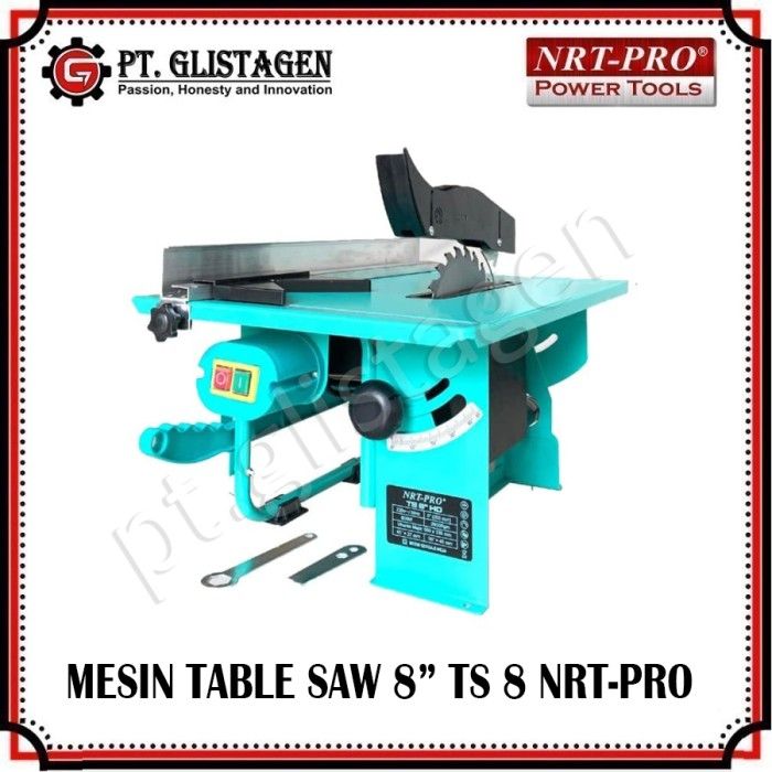 MESIN TABLE SAW 8 INCH MEJA GERGAJI POTONG KAYU NRT PRO TS 8" HD ...