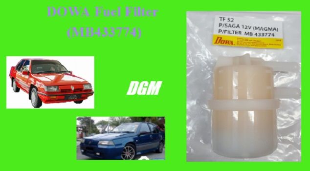 DOWA Fuel Filter (MB433774) for SAGA 12V, ISWARA | Lazada