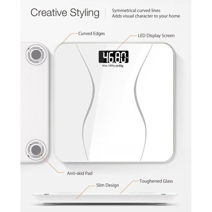 Timbangan Badan Digital Body Fat Monitor With APP Smart Weight Scale KK ...