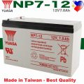 Yuasa UPS Battery 12V 7Ah 20hr NP7-12 12 Volts 7 Ampere Rechargeable Valve Regulated Lead Acid ...