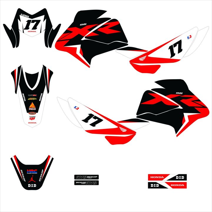 Honda XR 150L ( 2015 - 2023 ) Graphics kit Sticker Decal | Lazada PH
