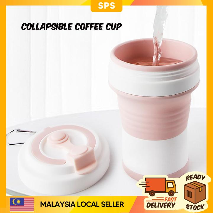 SPS 550ML COLLAPSIBLE COFFEE CUP/ FOLDABLE CUP/ PORTABLE SILICONE ...