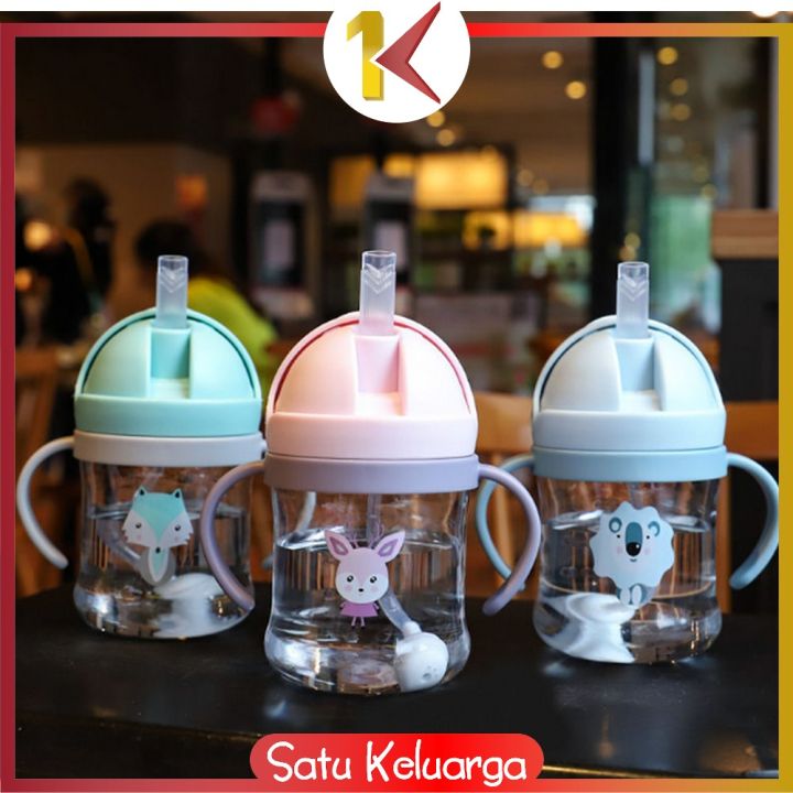 SK-C759 Botol Minum Anak Sedotan 250ML Gelas Minum Bayi Training Cup Baby Botol Minum Karakter ...