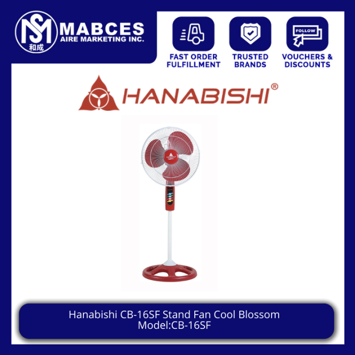 Hanabishi CB-16SF Stand Fan Cool Blossom | Lazada PH
