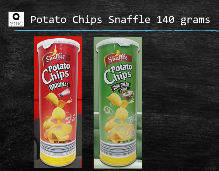 Potato Chips Snaffle 140g I Original flavor and Sour Cream & Onion ...