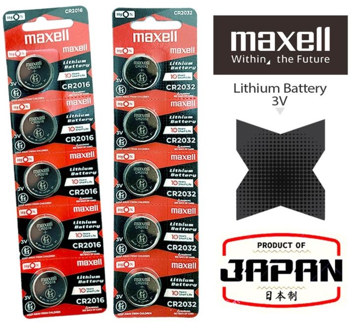 🔥 Original Maxell Lithium Cell Battery CR2032 Remote Batttery Watch ...