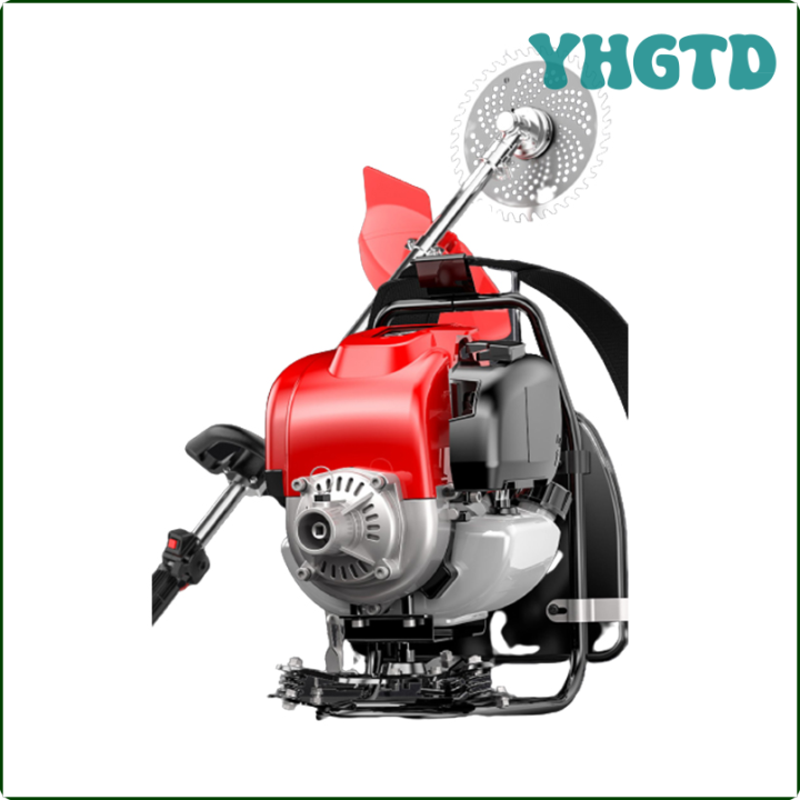 YHGTD Knapsack Mower Gasoline Four Stroke Lawn Mower Weeder 1.98kw ...