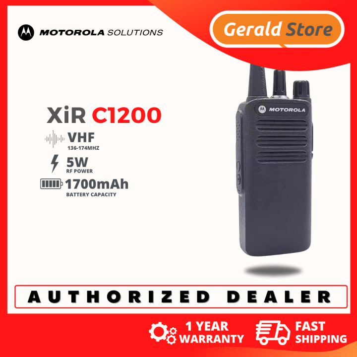 Motorola XiR C1200 Series (Non-Keypad) VHF Two-way radio | Lazada PH