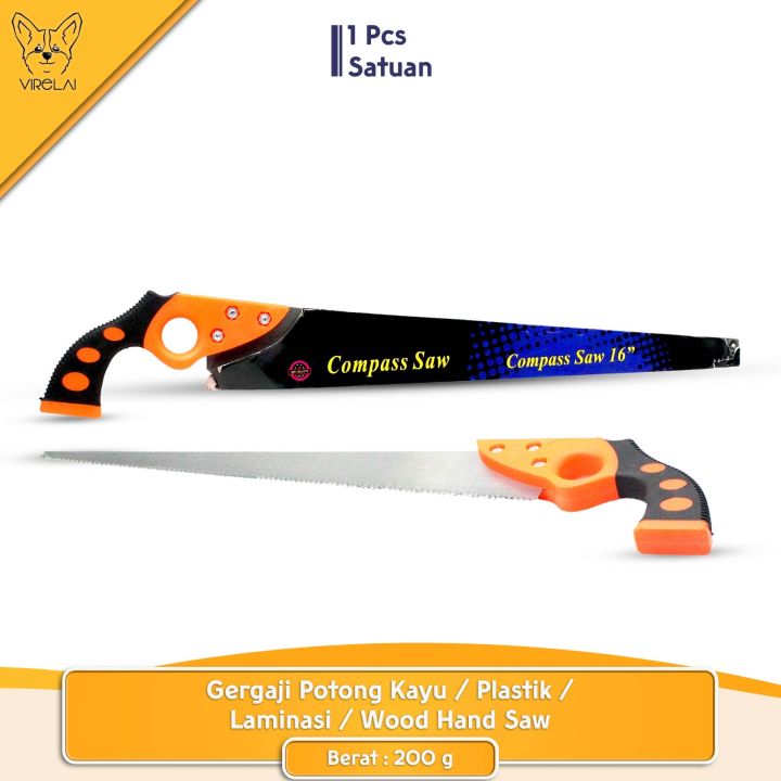 Gergaji Kayu Manual 16" Gergaji Lancip / Hand Compass Saw 16 Inch | Lazada Indonesia