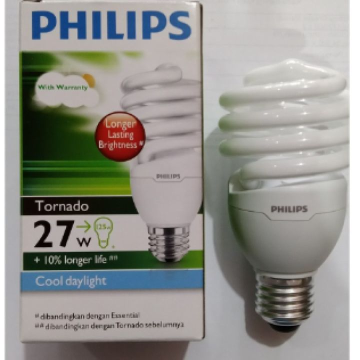 Lampu Philips Tornado 27W 27 Watt CDL CoolDayLight PUTIH | Lazada Indonesia