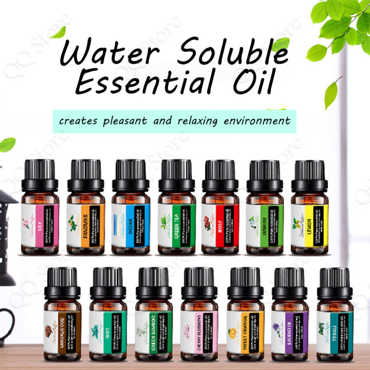 Qq Aromatherapy Essential Oil Aroma Water Soluble Natural 10ml Air