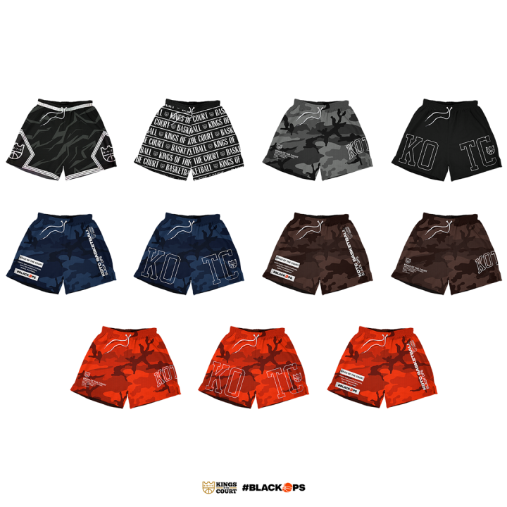 KOTC "Black Ops" Basketball Swingmen Mesh Shorts in Heavyweight Fabric ...