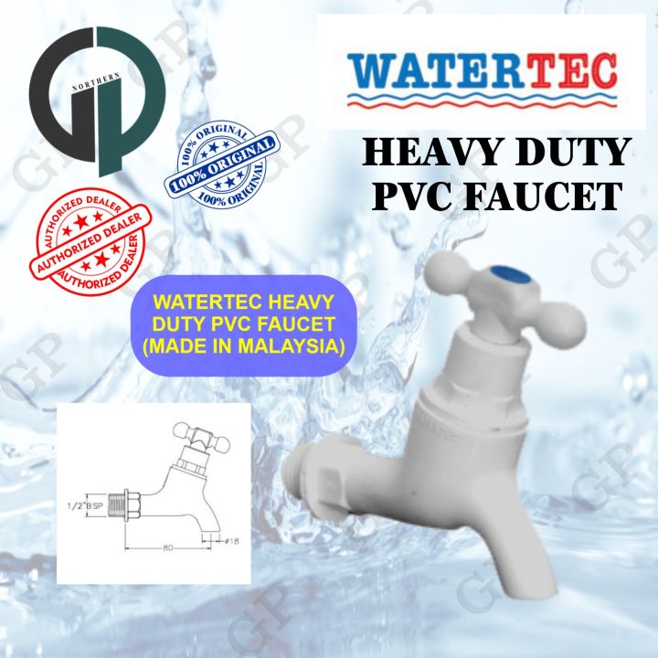 WATERTEC HEAVY DUTY PVC FAUCET ( PLAIN BIBB WHITE ) - GPNorthern ...