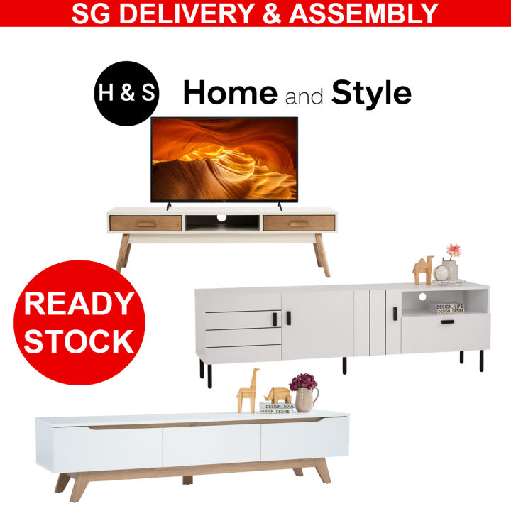 (SG) Scandi Designer TV Cabinet Selection, Assembly Available, Fast ...