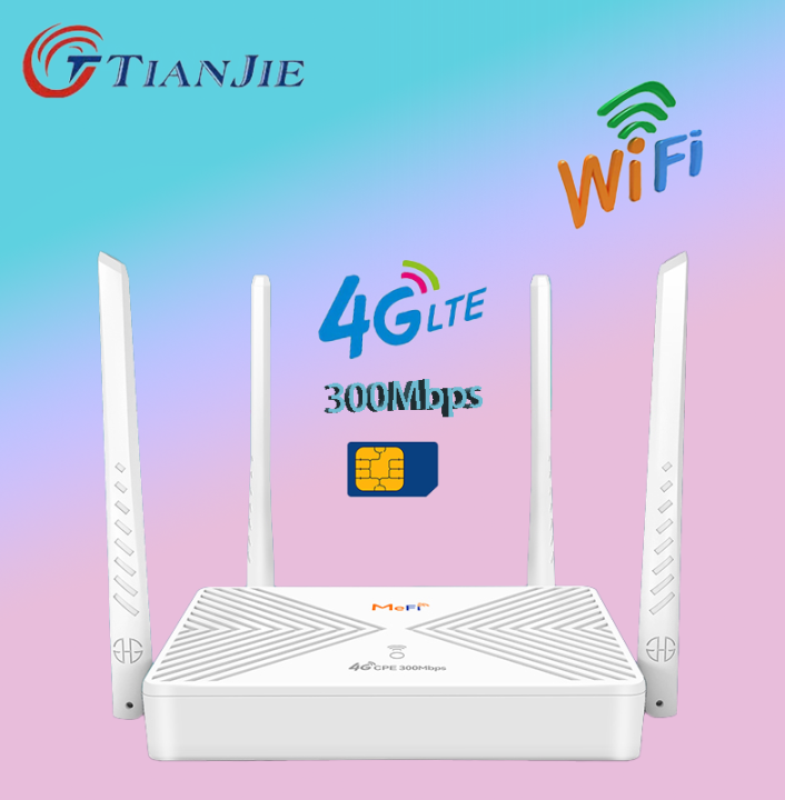 WiFi LTE CPE SIM card slot Rj45 3G 4G wireless router hotspot CAT4 ...
