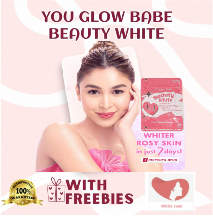 You Glow Babe Glutathione Beauty White 4 in 1 Intense Whitening/Slimming/Collagen & Vitamin C ...