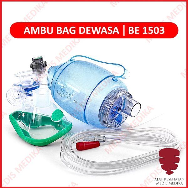 Ambu Bag Dewasa PVC Alat Pernapasan Disposable Resuscitator Set Adult | Lazada Indonesia