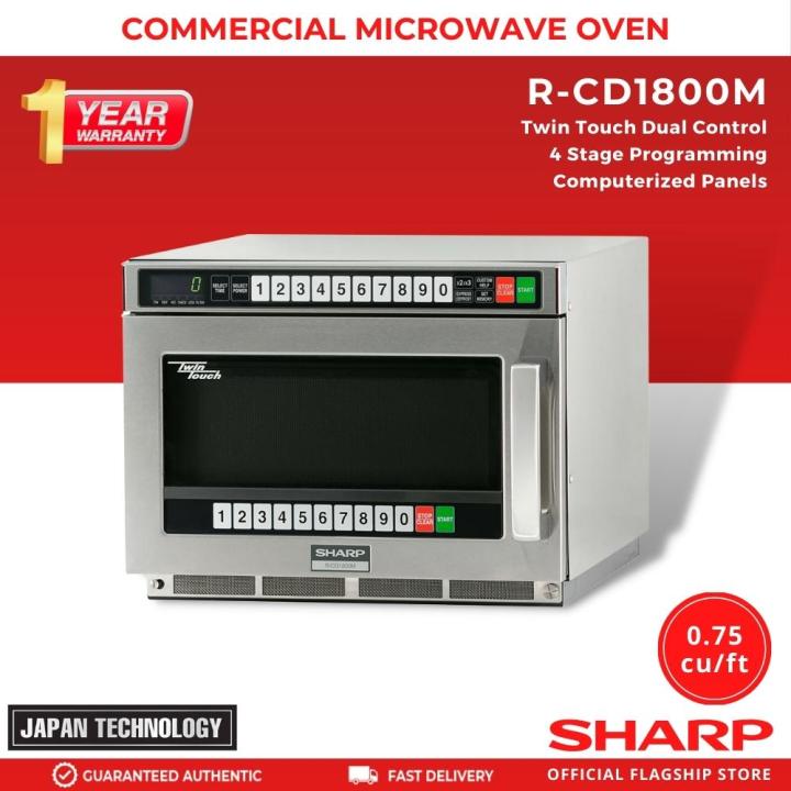 Sharp TwinTouch™ 1800 Watt Commercial Microwave Oven with Dual ...