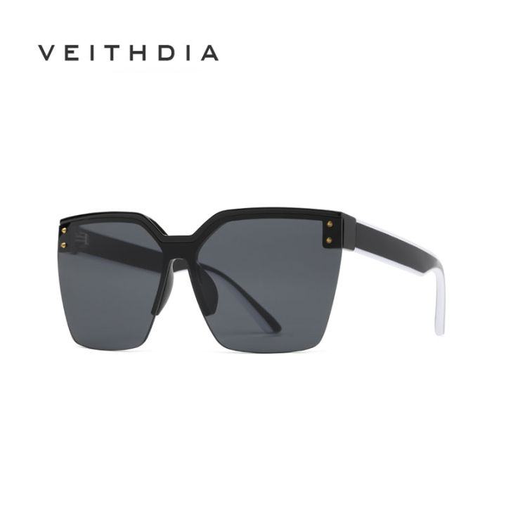 VEITHDIA thời trang mới Kính mát vuông không khung của phụ nữ Gradient ...