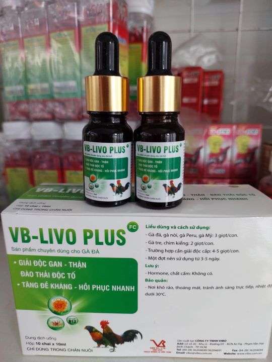 [ Hàng Chính Hãng] VB Livo Plus giải độc gan thận, bổ gan thận gà ...
