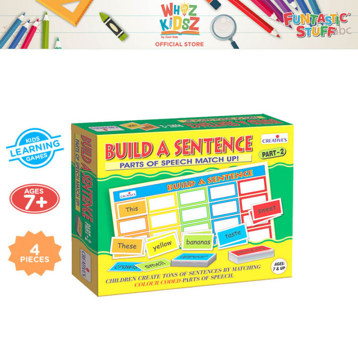 Whiz Kidsz Build A Sentence Part 2 Learning Game, Educational Learning ...