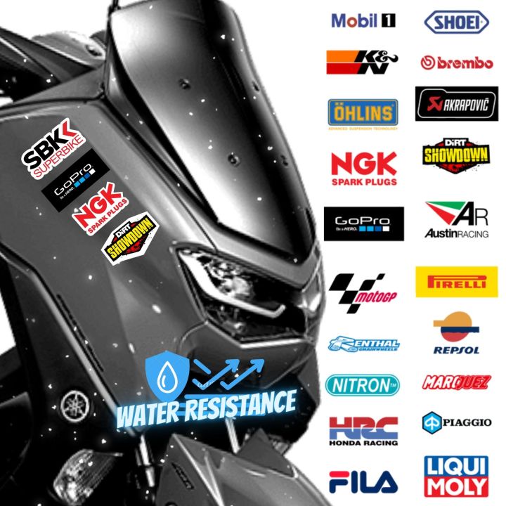 Ready Stock - Motorcycle Side Strip Bike Helmet Sticker Car Styling ...