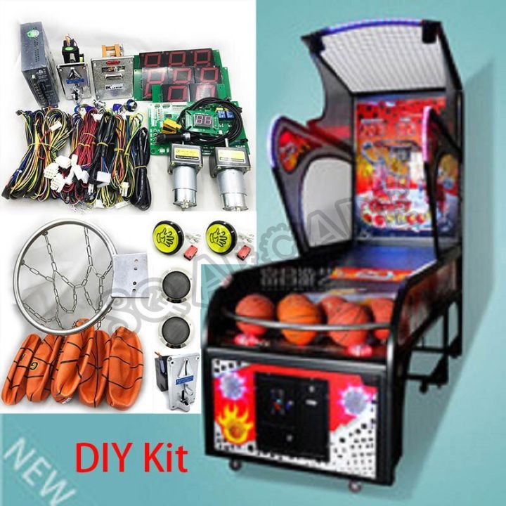 Adult Street Basketball Machine Kits Coin Operated Basketball Games ...