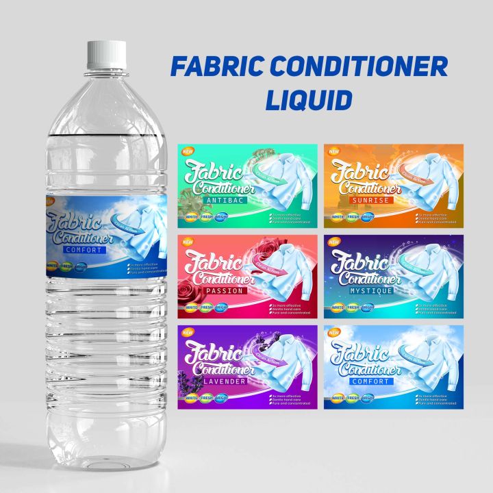 20 PCS STICKER LABEL FOR FABRIC CONDITIONER LIQUID ( 1LITER ) | Lazada PH