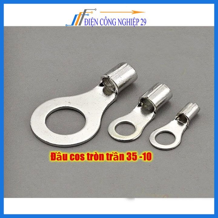 Đầu cos dây điện tròn trần RNB 2, 100 đầu cốt bấm dây điện 1.5-2.5mm, cosse (cót) đồng, đầu nối ...