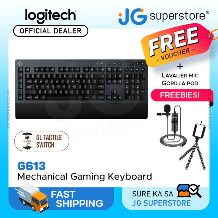 Logitech G613 Wireless Mechanical Gaming Keyboard (Romer-G Tactile ...