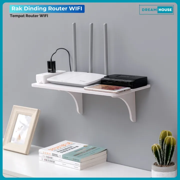 Rak Gantung Dinding Tempat Router Wifi Modem Penyimpanan Set Top Box ...
