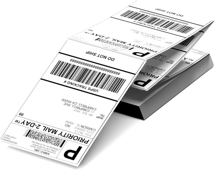 Memoking 4"x6" Direct Thermal Shipping Labels, Commercial Grade Fanfold ...