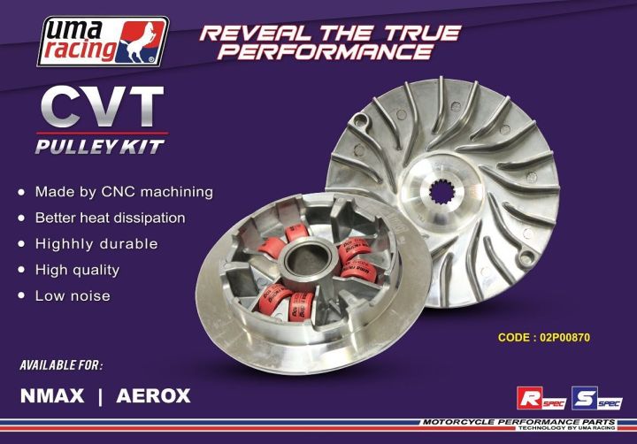 UMA RACING CVT PULLY KIT YAMAHA NVX V1 , HONDA NMAX V1 | Lazada