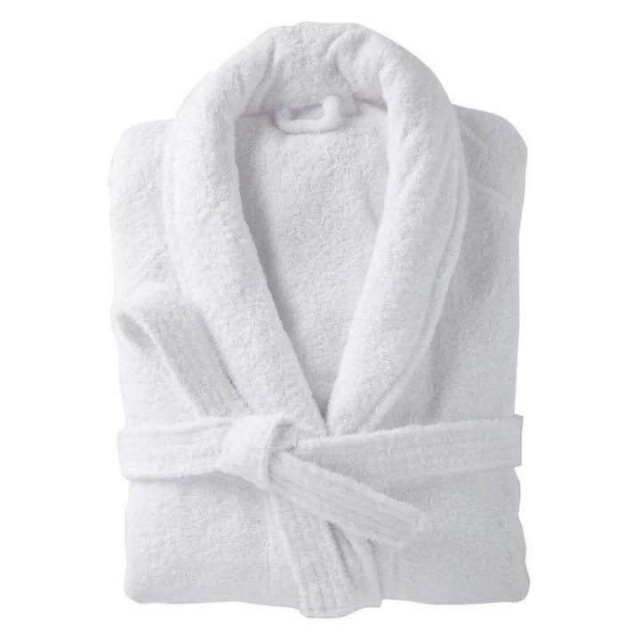 Women Bathrobe Terry Bath White for ho robe, sauna and swimming pool ...