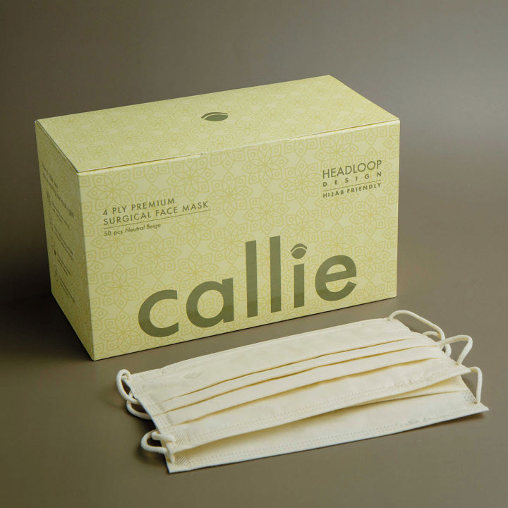 Callie 4 Ply Surgical Grade Mask (Headloop Design) | Lazada