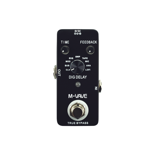 เอฟเฟคกีตาร์ digital delay mimi effect เอฟเฟคเสียงดีเลย์ เอฟเฟคกีตาร์มินิ m-vave เอฟเฟคมินิmvave ...
