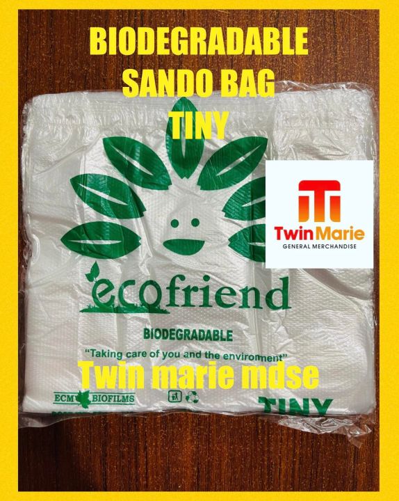 BIODEGRADABLE SANDO BAG ECO FRIEND TINY APPROX 40 pieces transparent ...