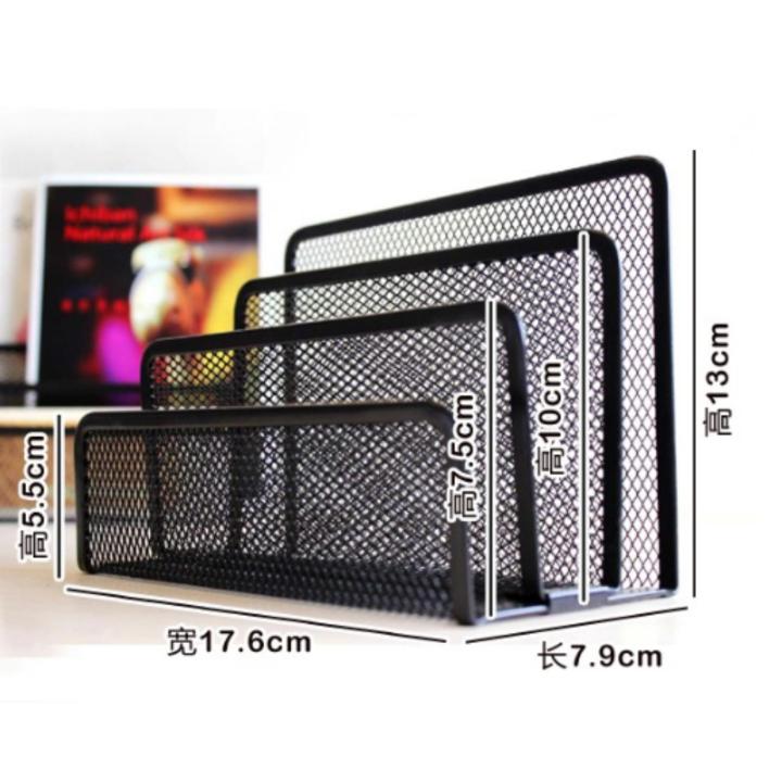 Black mesh Letter Paper Storage Rack Holder Tray Organi luck2 | Lazada PH
