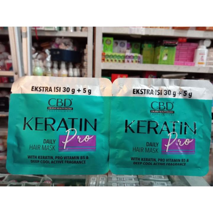 CBD Daily Keratin Pro Hair Mask 35gr sachet | Lazada Indonesia