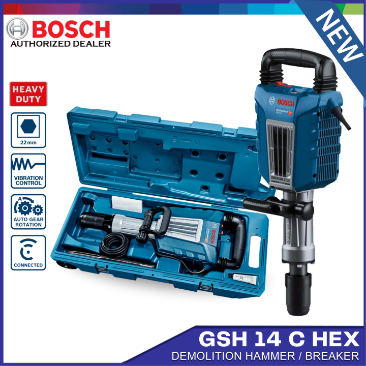 Bosch GSH 14 C Demolition Hammer/Breaker HEX 22mm 1750 watts HD Power Tool - 06113440K0 | Lazada PH