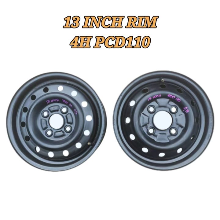 Steel Rim Besi / Rim Tyre / Tayar Rim / Tire Rim 13 Inch 4H PCD110 ...