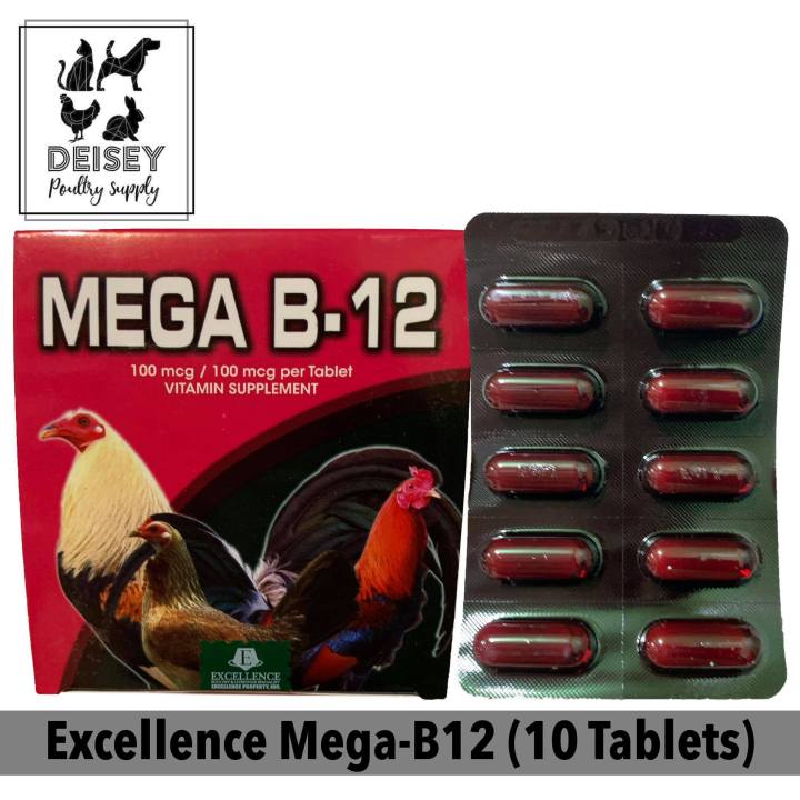 EXCELLENCE MEGA B12 FOR GAMEFOWL (10 TABLETS ONLY) | Lazada PH