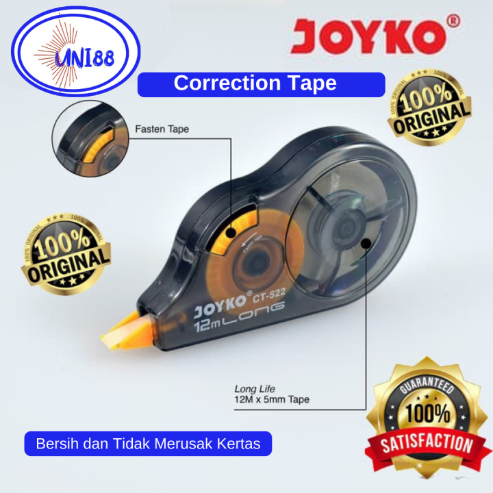 Correction Tape Joyko Tipe X Kertas Rol Kenko Tip Ex Lebel Tarik Tip-Ex ...