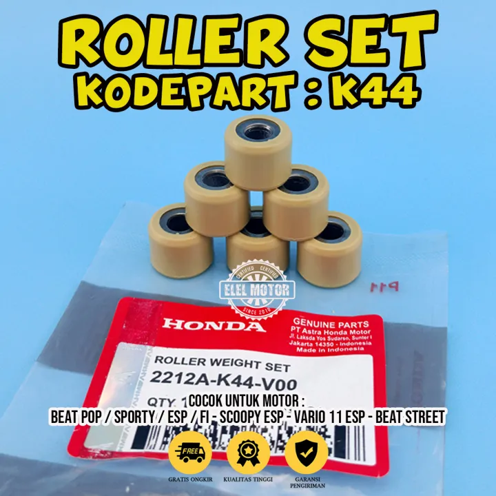 Roller Honda BeAT Pop Street Scoopy Donat Vario eSP Fi Led 2018 2019 13 gram 1 Set K44 | Lazada ...