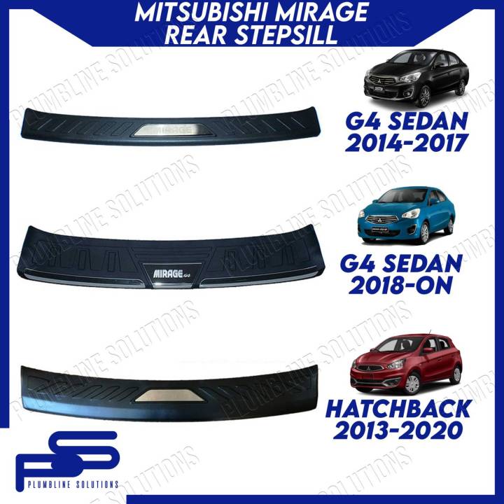 Rear Stepsill for Mitsubishi Mirage G4 Sedan 2014 2015 2016 2017 / 2018 ...