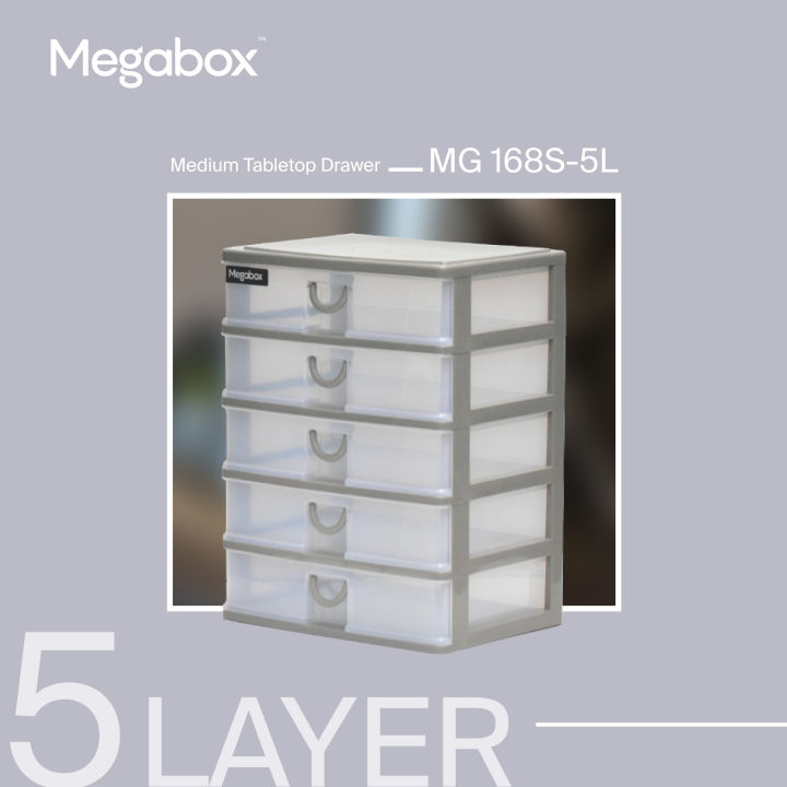 Megabox MG-168s 5 Layers Tabletop Drawer Organizer | Lazada PH