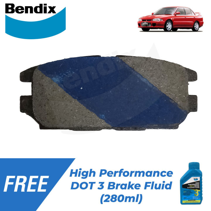 Bendix Brake Pads GCT DB1238 Rear Set for Mitsubishi Lancer Evo I-VI ...