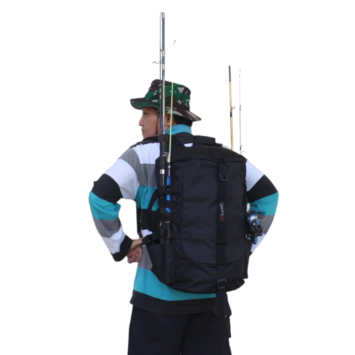 Tas Pancing Ransel Untuk Joran dan Alat Pancing Multi Ruangan | Lazada ...
